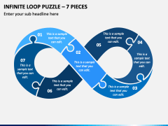 Infinite Loop Puzzle - 7 Pieces PowerPoint Template and Google Slides Theme