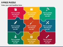 9 Piece Puzzle PowerPoint Template and Google Slides Theme