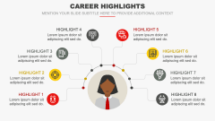 Career Highlights PowerPoint and Google Slides Template - PPT Slides