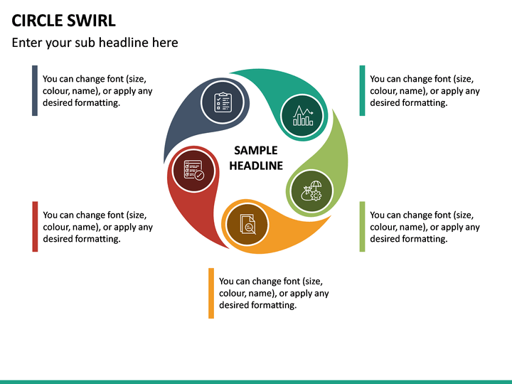 Circle Swirl PowerPoint Template | SketchBubble