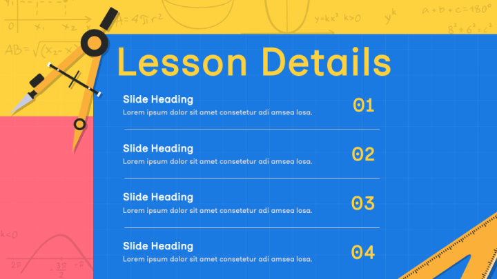 Free - Geometry Lesson PowerPoint and Google Slides Template - PPT Slides