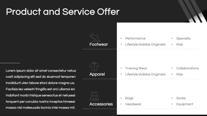 Adidas Case Study PowerPoint and Google Slides Template - PPT Slides