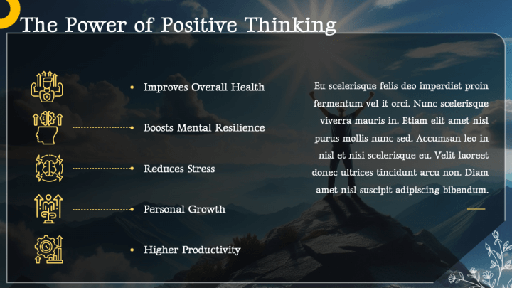 Free - Positive Thinking Workshop Presentation for PowerPoint and ...