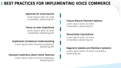 Voice Commerce PowerPoint and Google Slides Template - PPT Slides