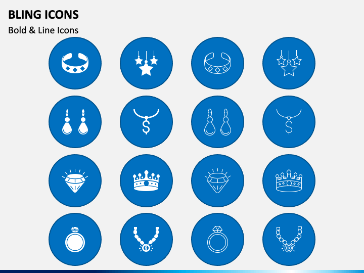 Bling Icons for PowerPoint and Google Slides - PPT Slides