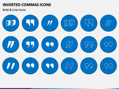 Inverted Commas Icons for PowerPoint and Google Slides - PPT Slides