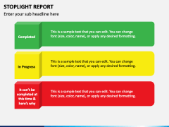 Stoplight Report PowerPoint and Google Slides Template - PPT Slides