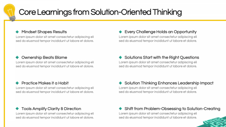 Solution-Oriented Thinking PowerPoint and Google Slides Template - PPT ...