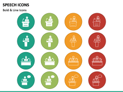 Speech Icons for PowerPoint and Google Slides - PPT Slides