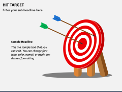 Hit Target Illustration for PowerPoint and Google Slides - PPT Slides