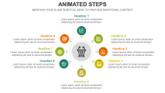 Animated Steps PowerPoint and Google Slides Template - PPT Slides