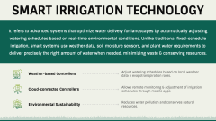Smart Irrigation Technology PowerPoint and Google Slides Template - PPT ...