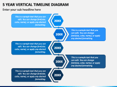 5 Year Vertical Timeline Diagram PowerPoint Template and Google Slides ...