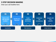 5 Step Decision Making Process PowerPoint and Google Slides Template ...
