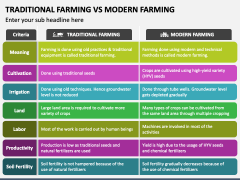 Traditional Farming Vs Modern Farming PowerPoint and Google Slides ...