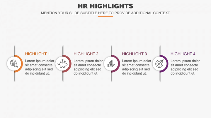 HR Highlights PowerPoint and Google Slides Template - PPT Slides