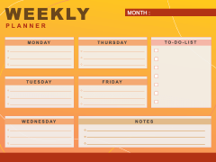 Weekly Schedule PowerPoint and Google Slides Template - PPT Slides