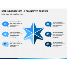 PowerPoint Star Infographics – 6 Stages