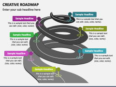 Creative Roadmap PowerPoint and Google Slides Template - PPT Slides