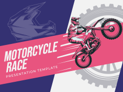 Free - Motorcycle Race Theme for PowerPoint and Google Slides