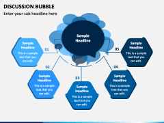 Discussion Bubble PowerPoint and Google Slides Template - PPT Slides
