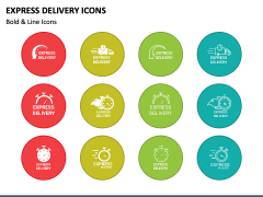 Express Delivery Icons for PowerPoint and Google Slides - PPT Slides