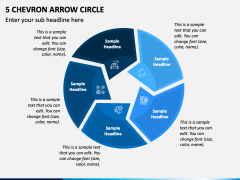 5 Chevron Arrow Circle PowerPoint Presentation Slides - PPT Template