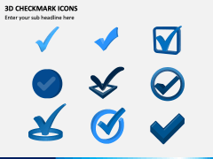 3D Checkmark Icons for PowerPoint and Google Slides - PPT Slides