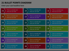 Free 21 Bullet Points for PowerPoint and Google Slides