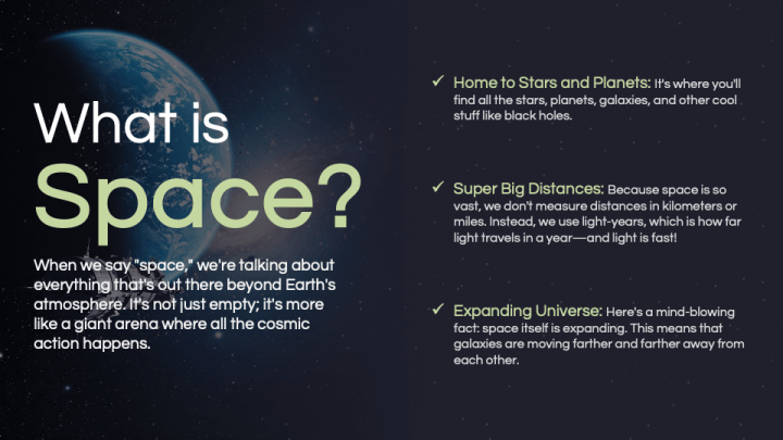 Space Exploration Class PowerPoint and Google Slides Template - PPT Slides