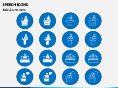 Speech Icons for PowerPoint and Google Slides - PPT Slides