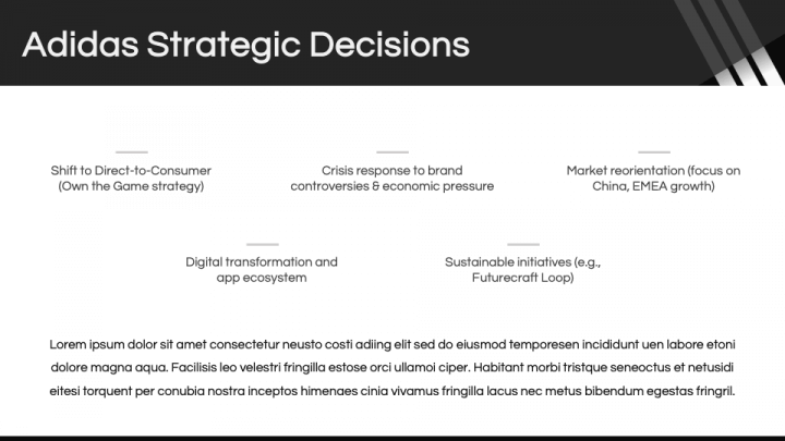Adidas Case Study PowerPoint and Google Slides Template - PPT Slides