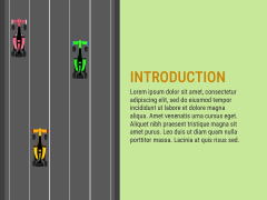 Free - Car Race Theme PowerPoint Template and Google Slides Theme