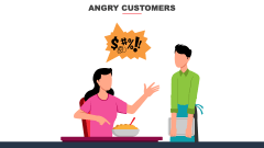 Angry Customers Illustration for PowerPoint and Google Slides - PPT Slides