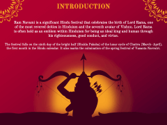 Free - Ram Navami PowerPoint Template and Google Slides Theme