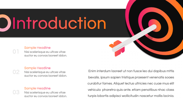 Free - Target Dart Theme for PowerPoint and Google Slides