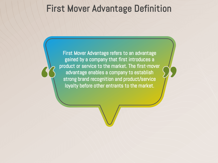 First Mover Advantage PowerPoint and Google Slides Template - PPT Slides