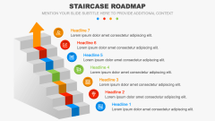 Staircase Roadmap PowerPoint and Google Slides Template - PPT Slides