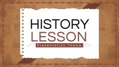 Free - History Lesson Presentation Theme for PowerPoint and Google Slides
