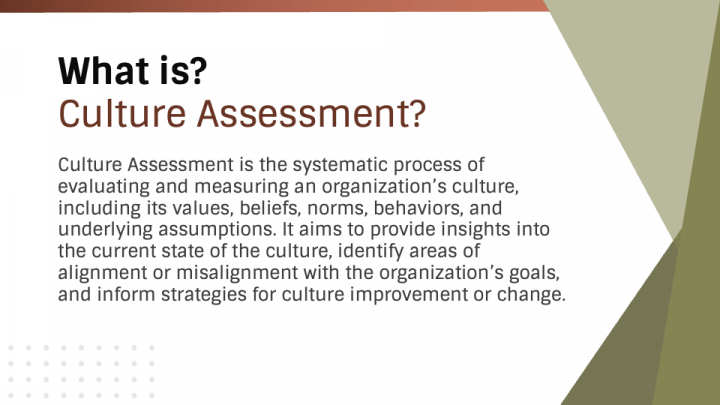 Culture Assessment PowerPoint and Google Slides Template - PPT Slides