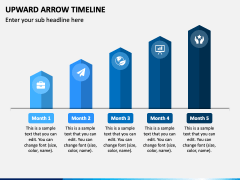 Upward Arrow Timeline PowerPoint and Google Slides Template - PPT Slides