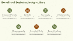 Sustainable Agriculture PowerPoint and Google Slides Template - PPT Slides