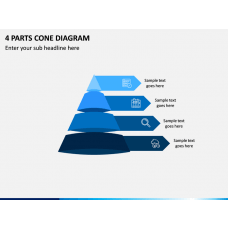 4 Parts - 3D Diagram PowerPoint Presentation Slides - PPT Template
