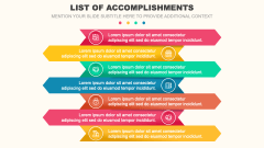 List of Accomplishments PowerPoint and Google Slides Template - PPT Slides