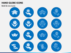 Hand Globe Icons for PowerPoint and Google Slides - PPT Slides