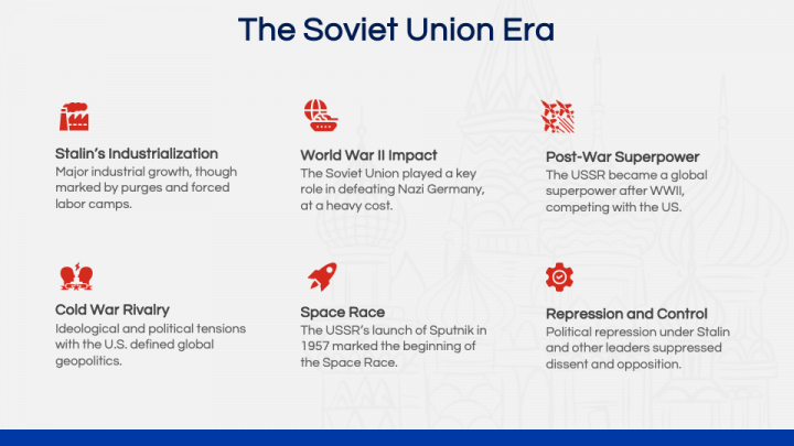 Free - History of Russia PowerPoint and Google Slides Template - PPT Slides