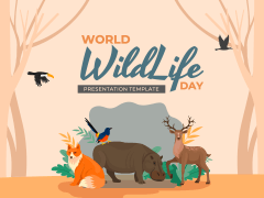 Free - World Wildlife Day PowerPoint Template and Google Slides Theme