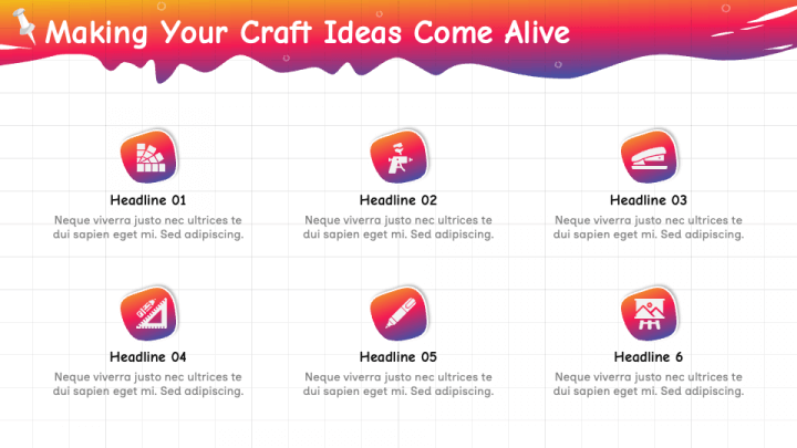 Free - Art and Craft Presentation Theme for PowerPoint and Google ...