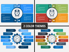 Annual Clock PowerPoint and Google Slides Template - PPT Slides