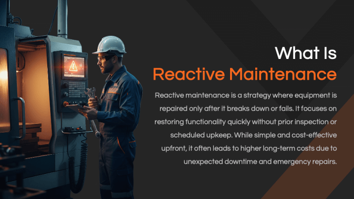 Reactive Maintenance PowerPoint and Google Slides Template - PPT Slides